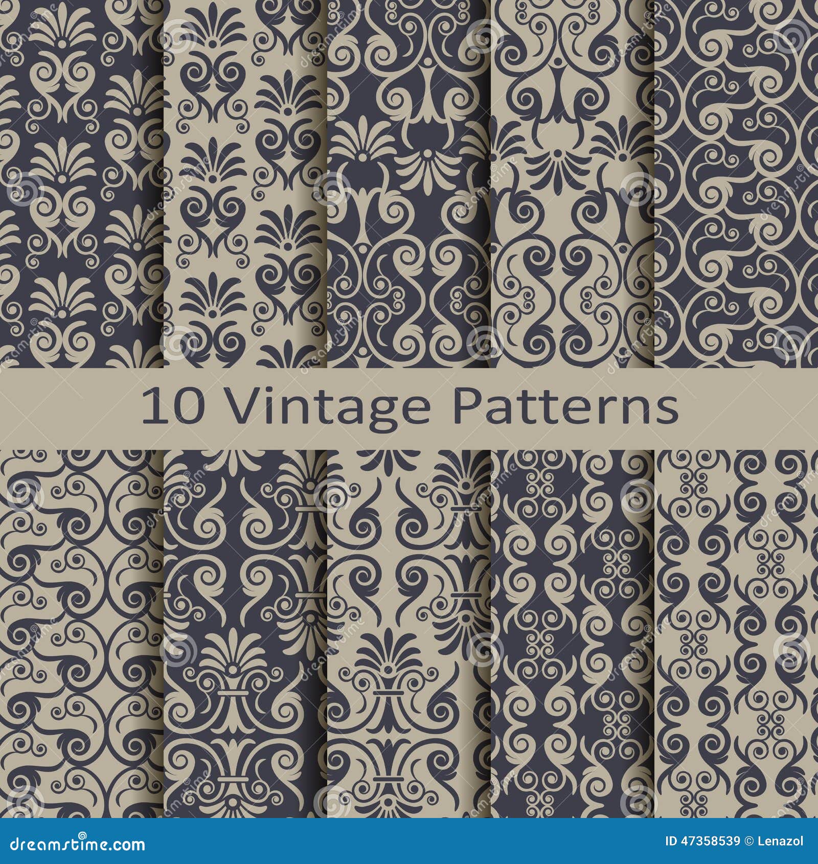 Vintage Patterns Royalty-Free Stock Photography | CartoonDealer.com ...