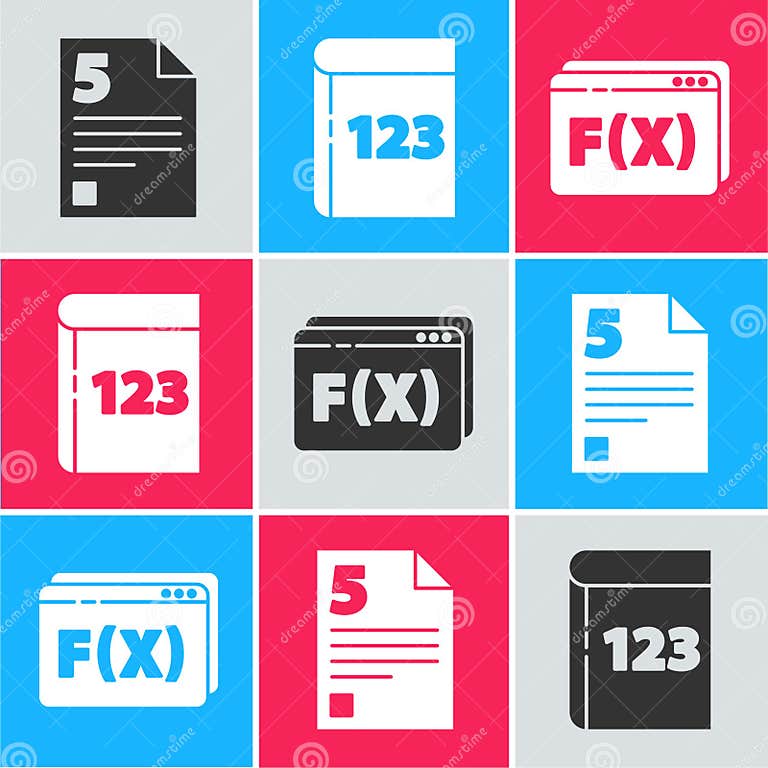 Set Test or Exam Sheet, Book with Word Mathematics and Function ...