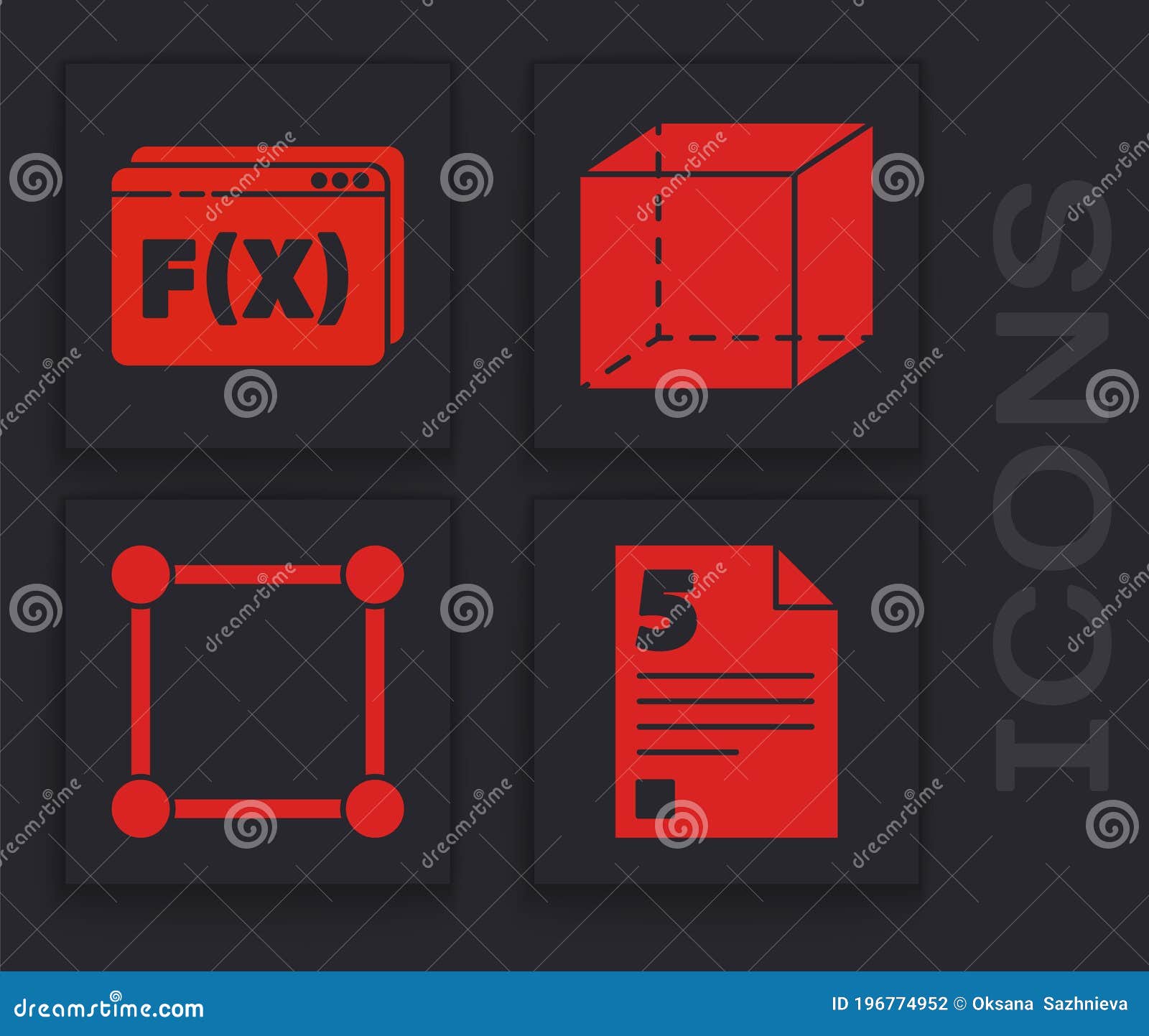 Set Test or Exam Sheet, Function Mathematical Symbol, Geometric Figure ...