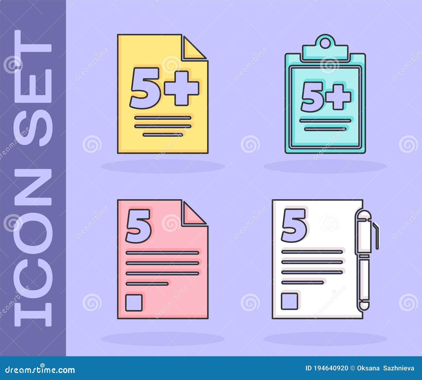 Set Test or Exam Sheet and Pen, Test or Exam Sheet, Test or Exam Sheet ...