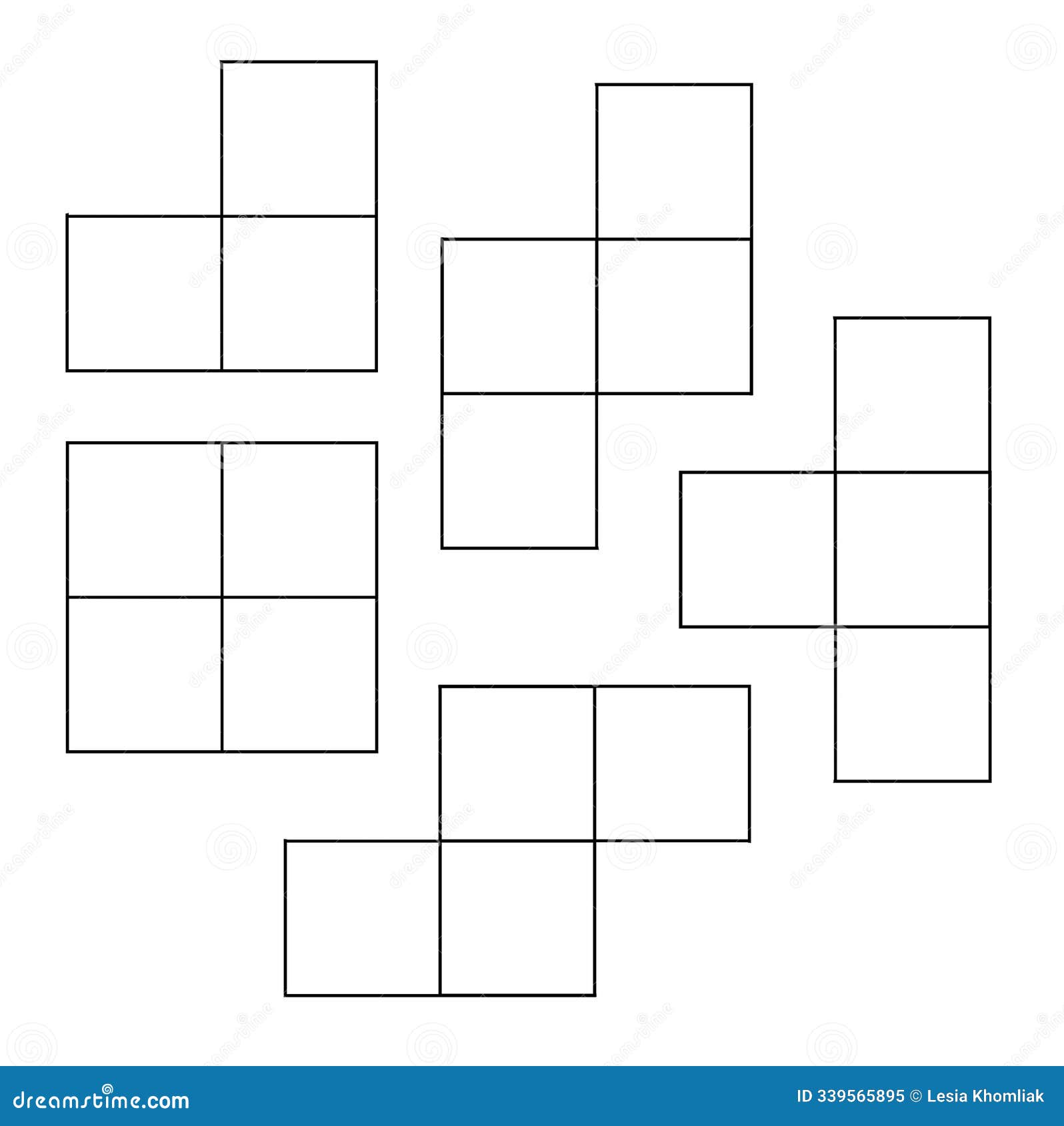 Set of Tetris Blocks. Constructor Elements Stock Illustration ...