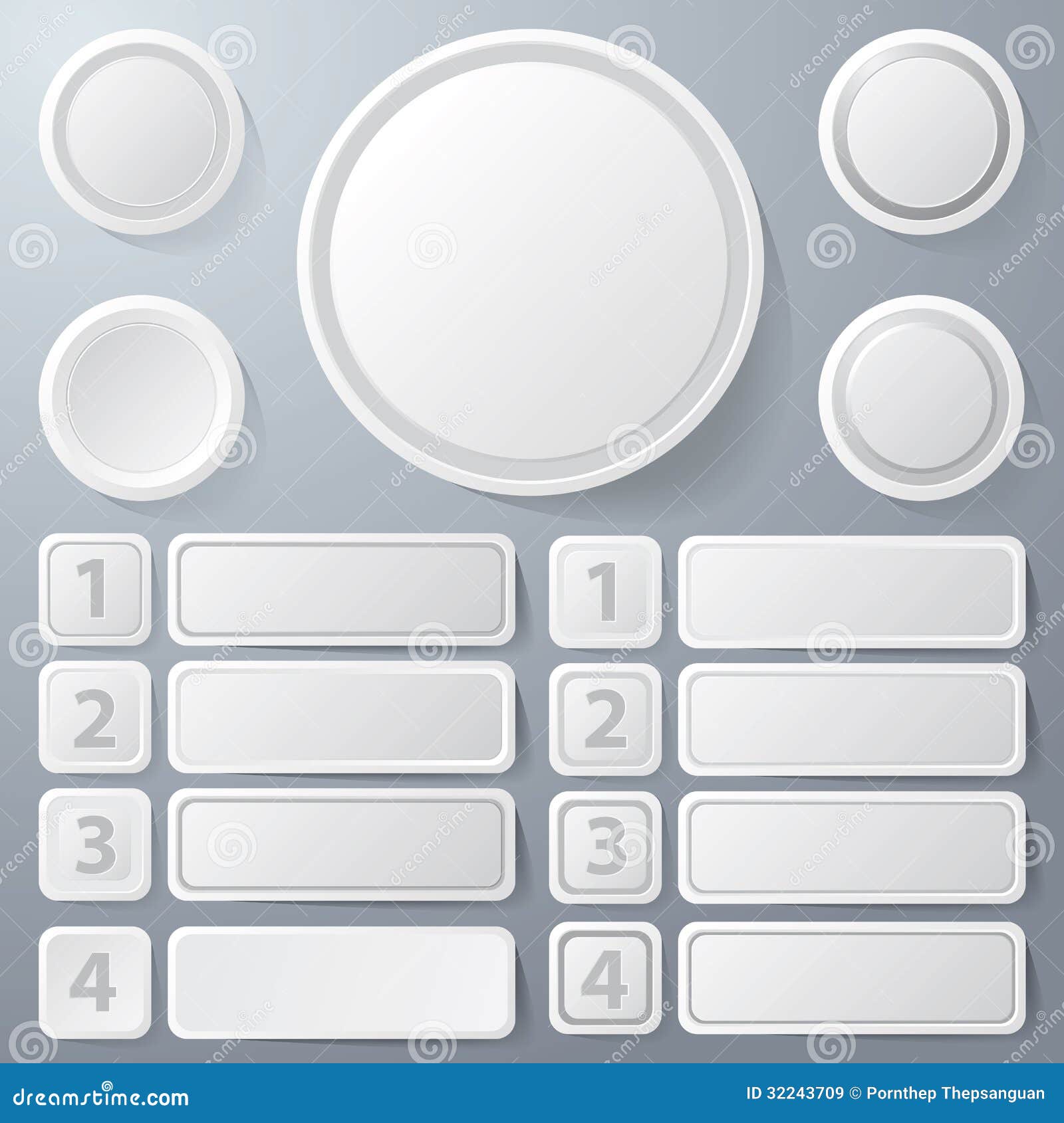 Set of text box stock vector. Illustration of card, sticker - 32243709