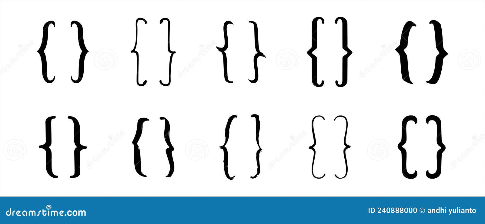 Set Of Text Bracket. Assorted Bracket Icon Set. Quote And Parenthesis ... Set Of Text Bracket. Assorted Bracket Icon Set. Quote And Parenthesis ...