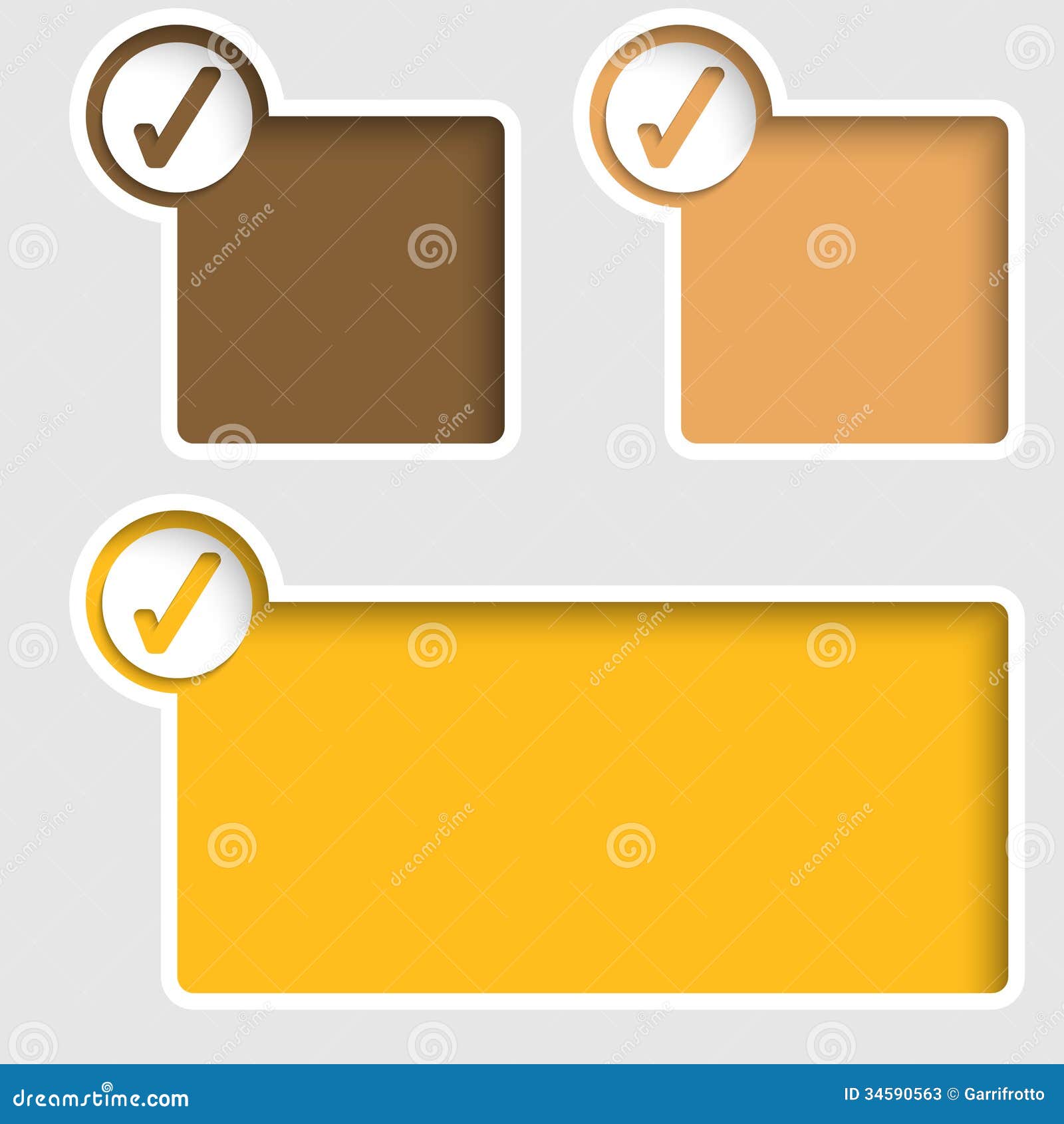 Set text frames check box stock vector. Illustration of note - 34590563