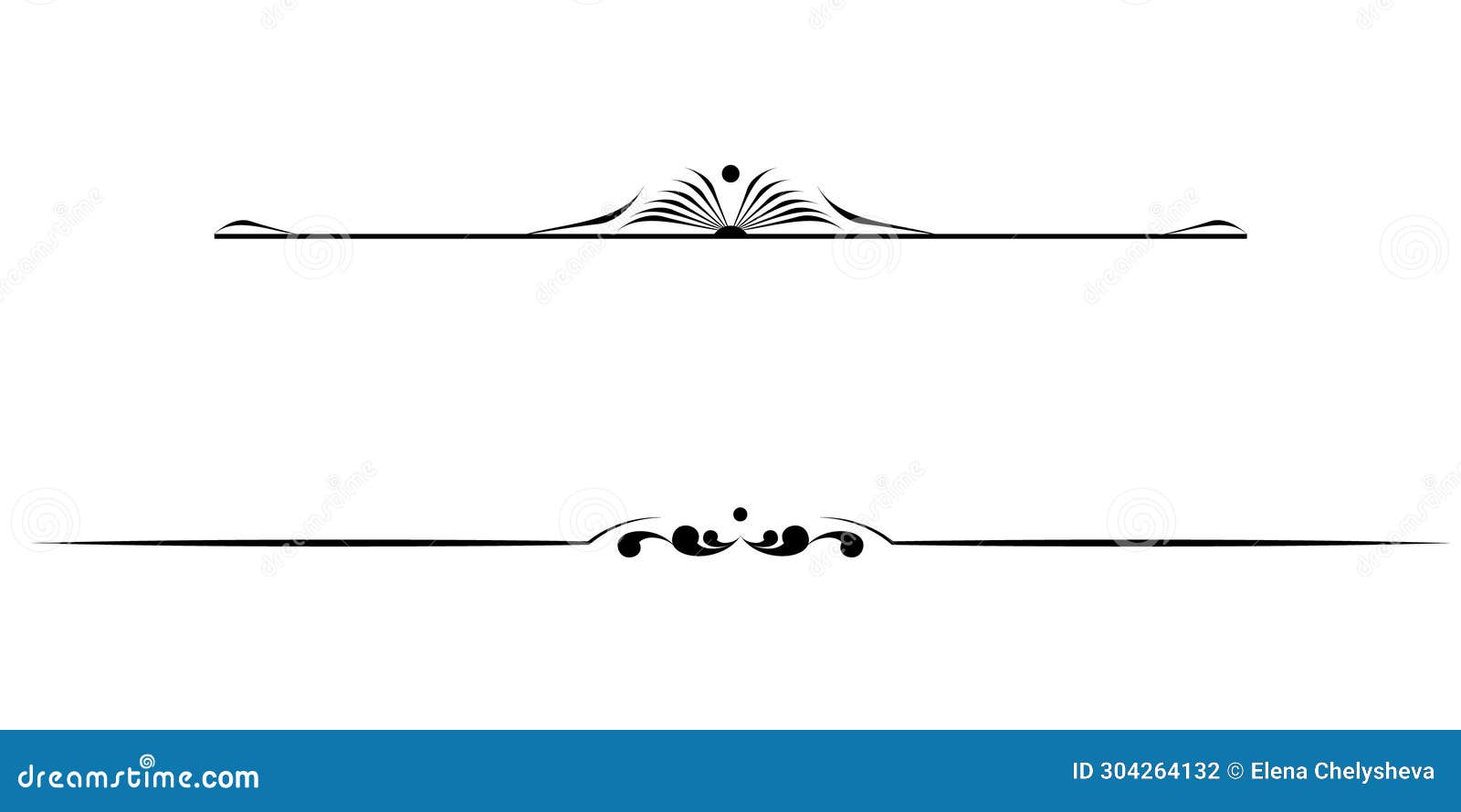 Set of Text Separators Black and Gold Gradient Stock Illustration ...