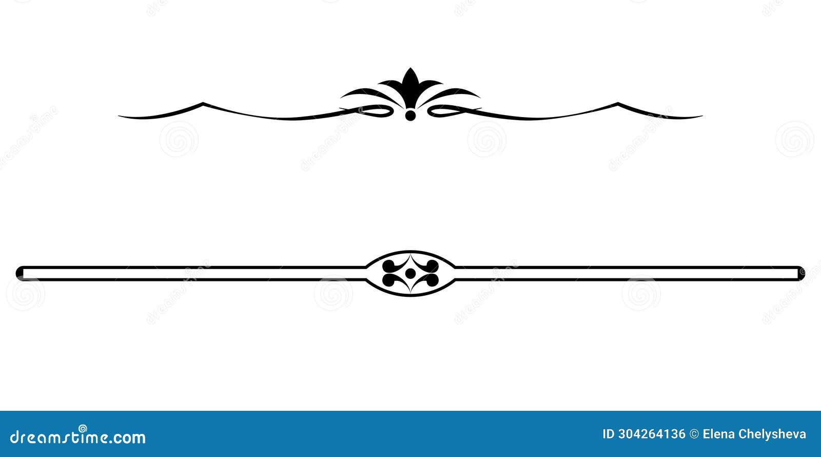 Text Separators Deccoration Vector Set. | CartoonDealer.com #78288363