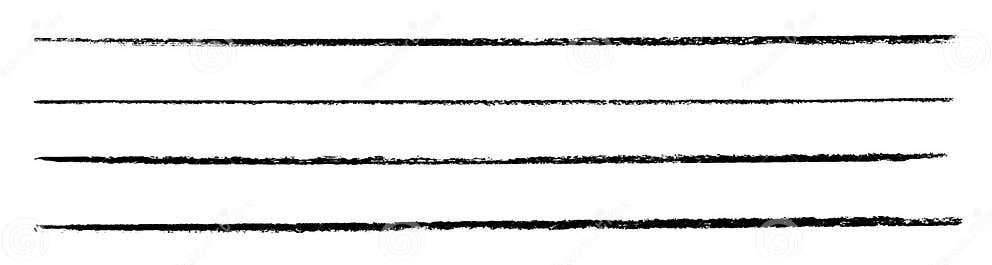 Set of Textured Horizontal Lines Stock Illustration - Illustration of ...