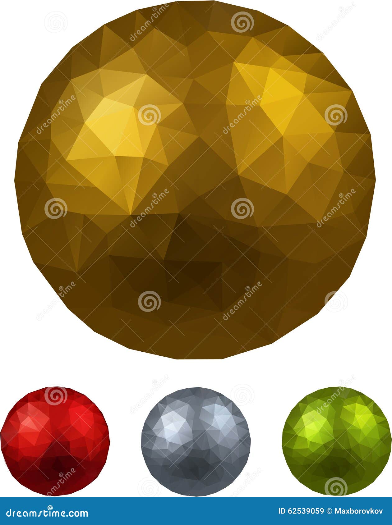 Set of Textured Realistic Balls Stock Vector - Illustration of ...