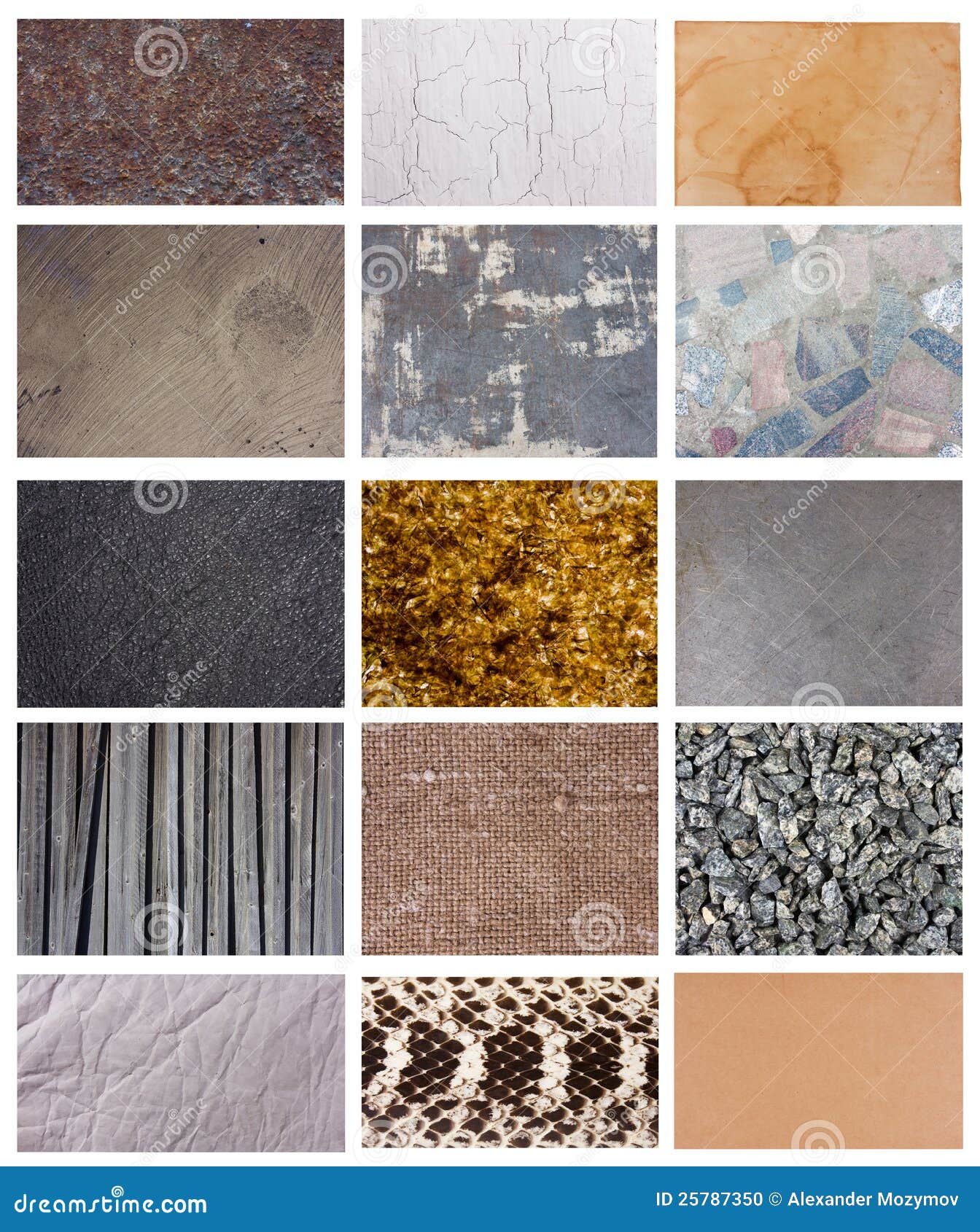 Set of textures stock photo. Image of rumpled, material - 25787350
