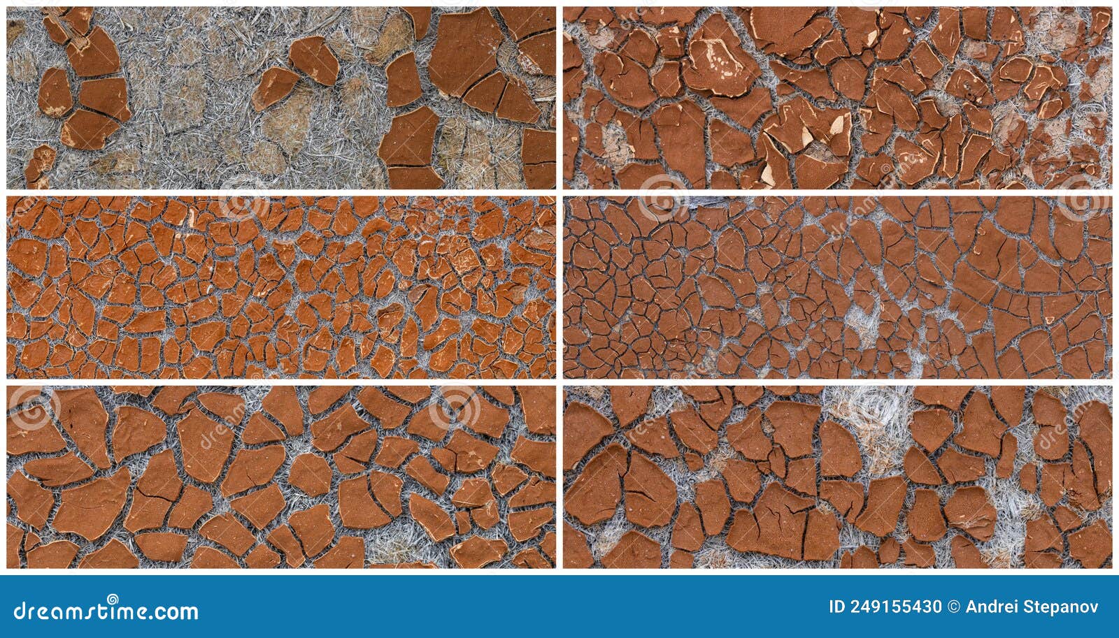 Set of Textures of Old Cracked Artificial Leather. Stock Photo - Image ...