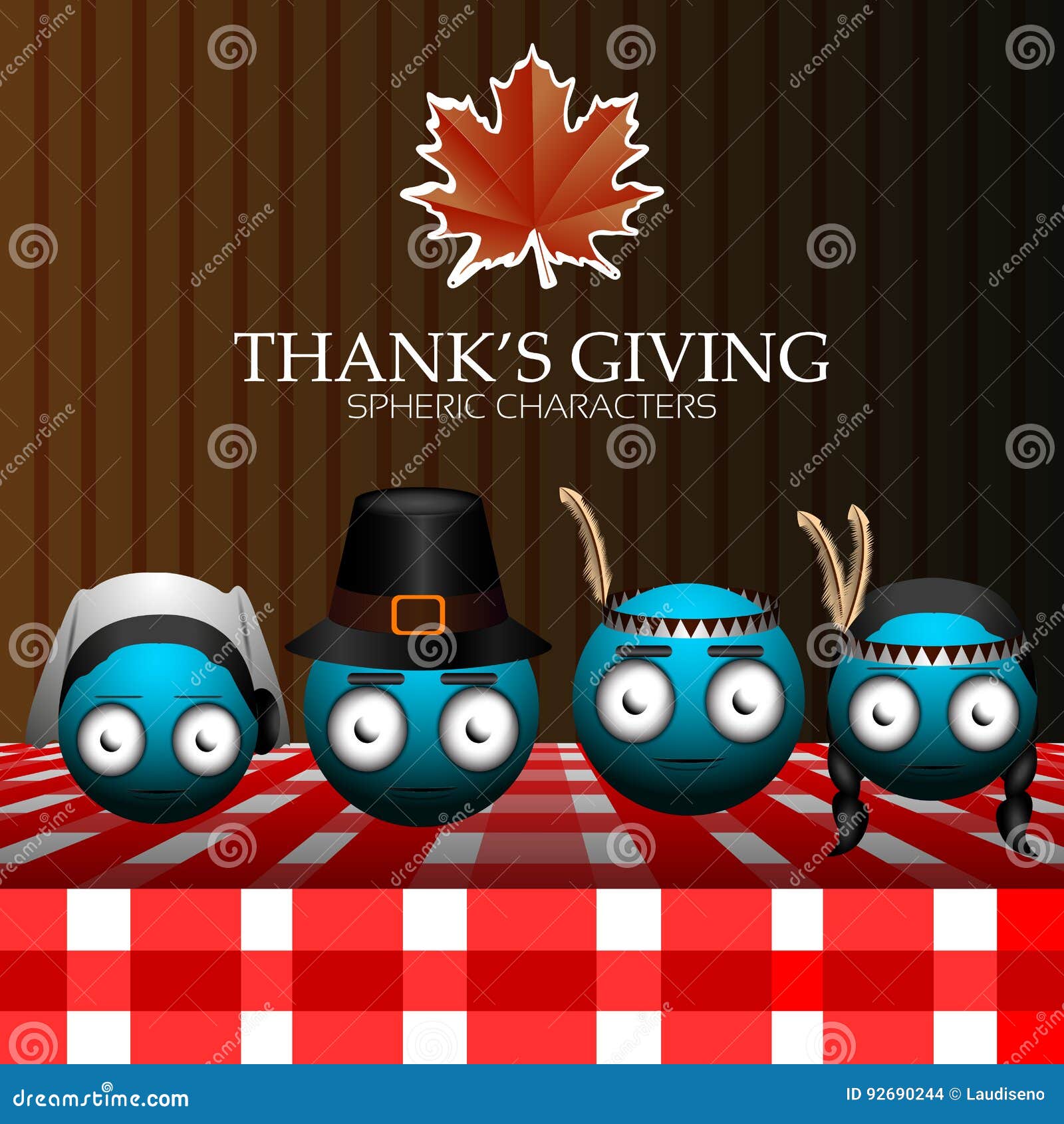 Set of thanksgiving emotes stock vector. Illustration of halloween ...