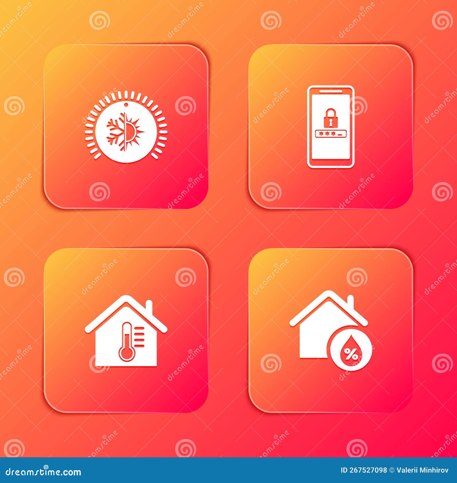 Set Thermostat, Mobile and Password Protection, House Temperature and ...