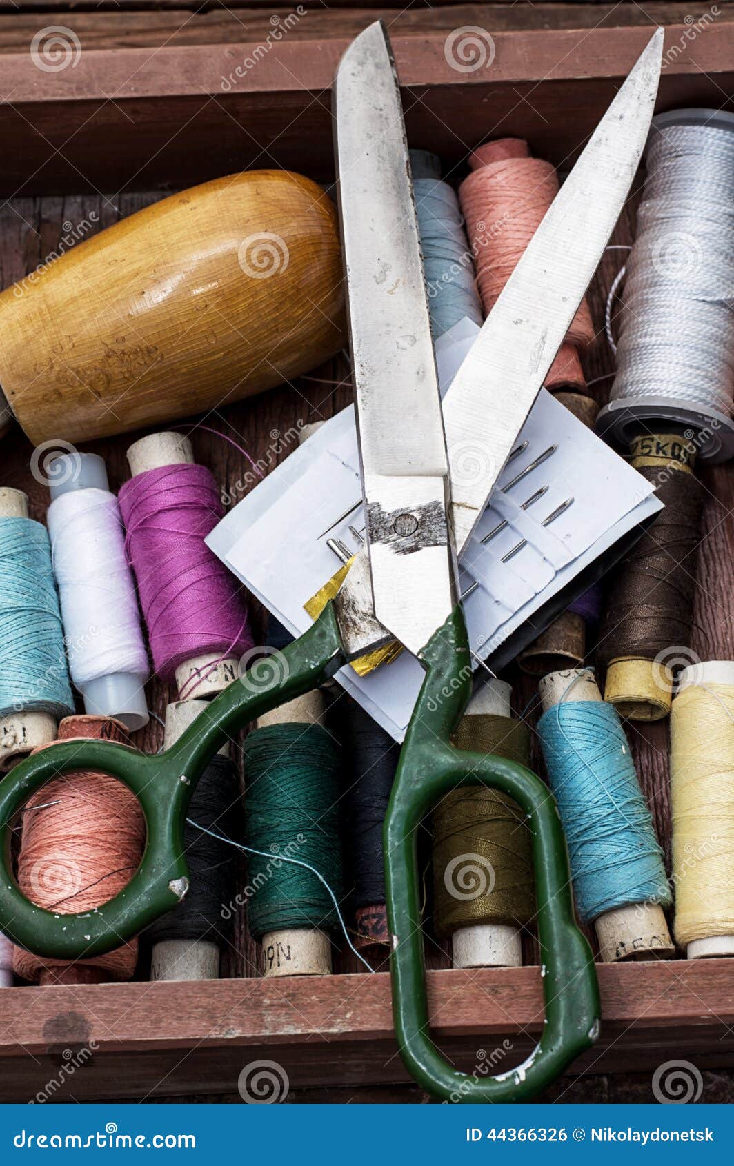 Set of Threads of Different Types,colors and Lengths Stock Photo ...