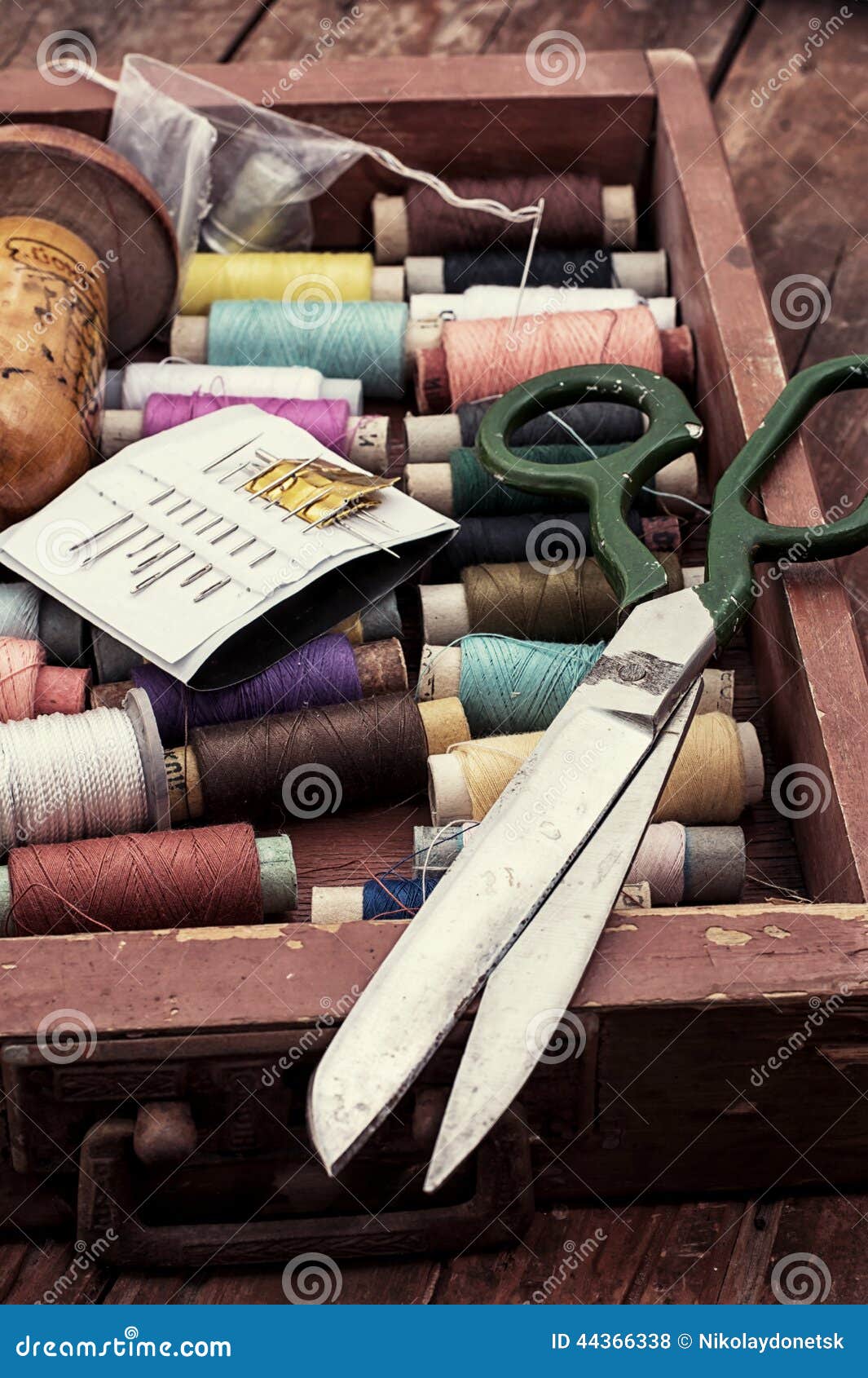 Set of Threads of Different Types,colors and Lengths Stock Photo ...