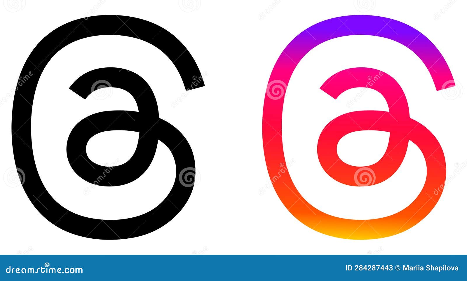 Set Of Threads Logos Vector Illustration | CartoonDealer.com #284287496