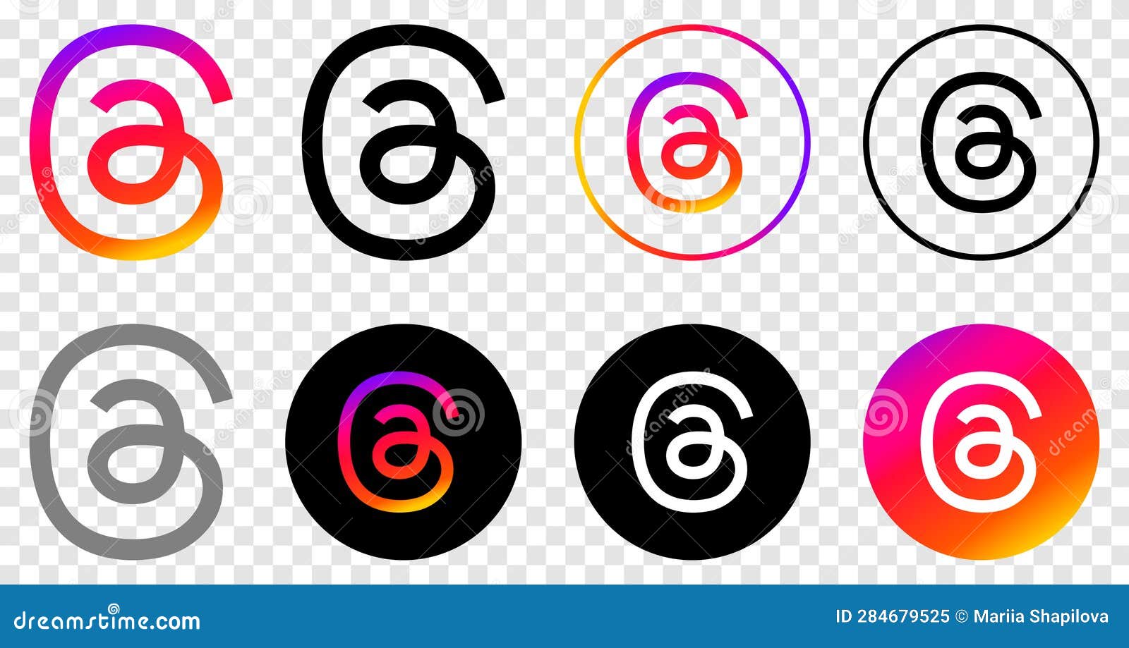 Set Of Threads Logos Vector Illustration | CartoonDealer.com #284287496