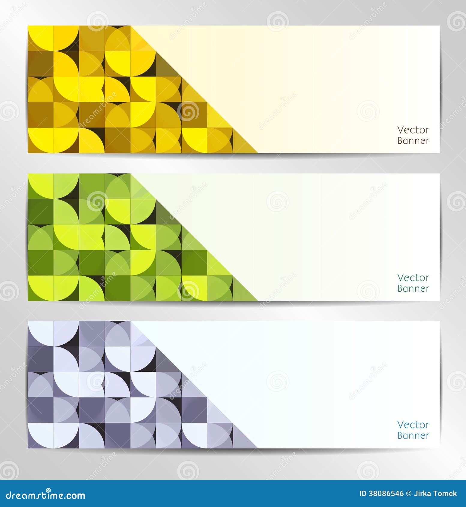 Set of Three Abstract Banners. Stock Vector - Illustration of creative ...