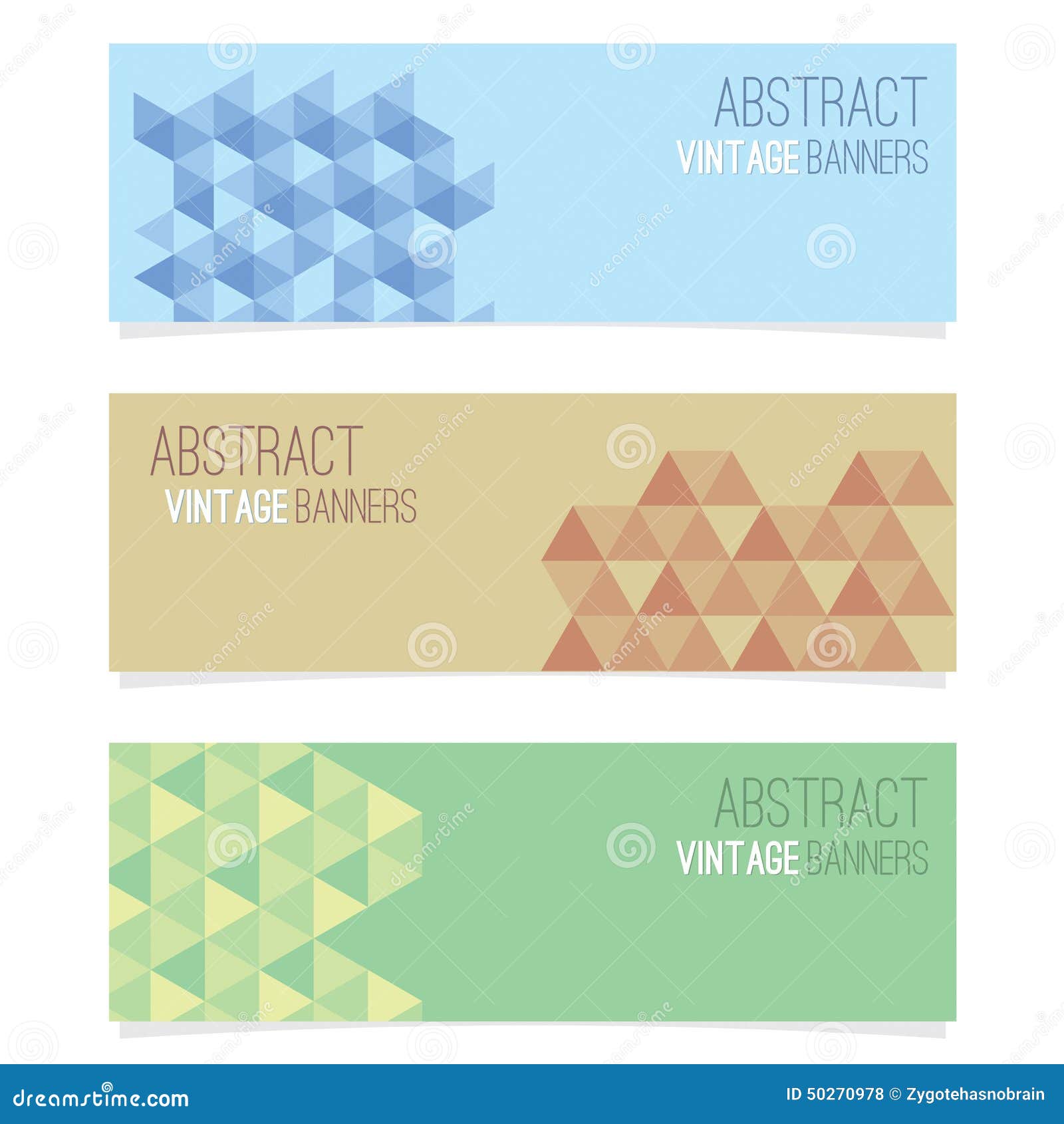 Set of Three Abstract Banners Stock Vector - Illustration of abstract ...
