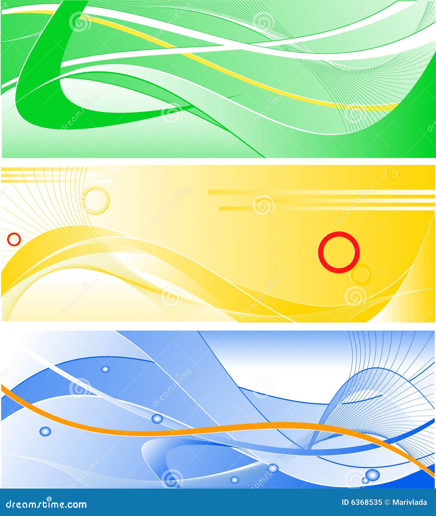 Set of Three Abstract Vector Backgrounds Stock Vector - Illustration of ...
