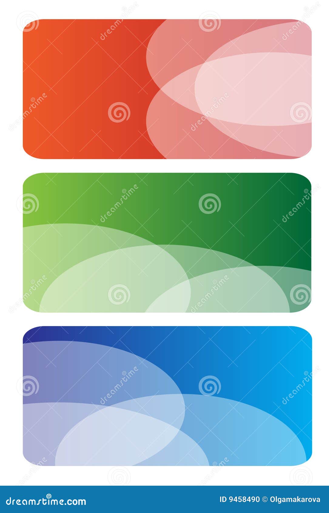 Set Of Three Backgrounds With Symbols. Vector Illustration ...