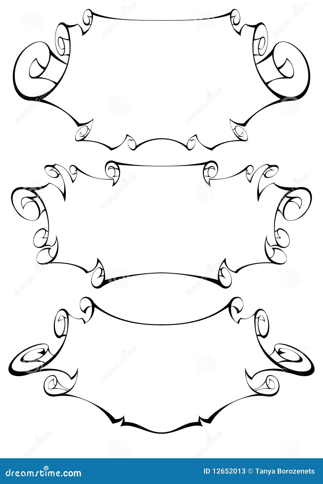 Set of three banners stock vector. Illustration of event - 12652013