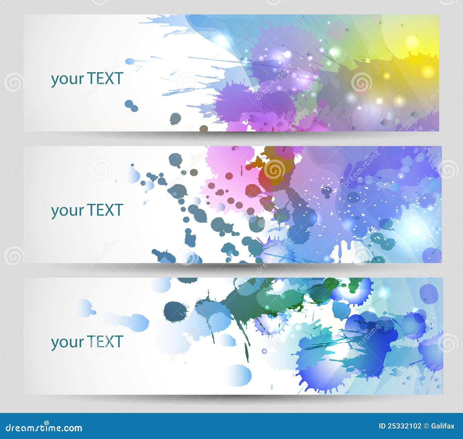 Set of three banners. stock illustration. Illustration of cold - 25332102