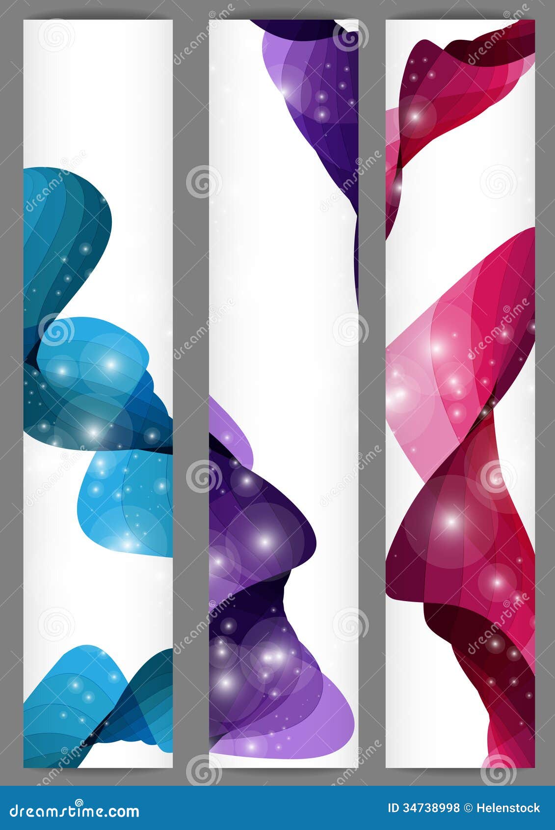 Set of Three Banners. stock vector. Illustration of power - 34738998