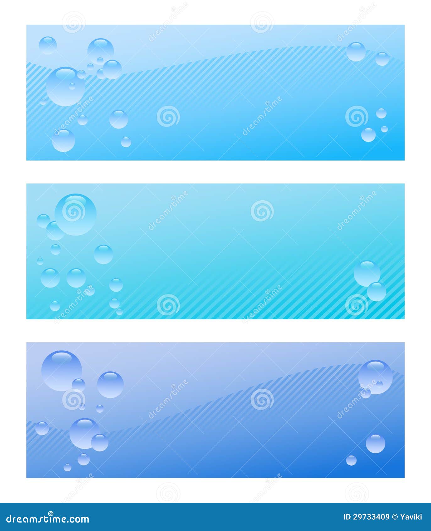 Air bubble banner set stock vector. Illustration of rain - 29733409