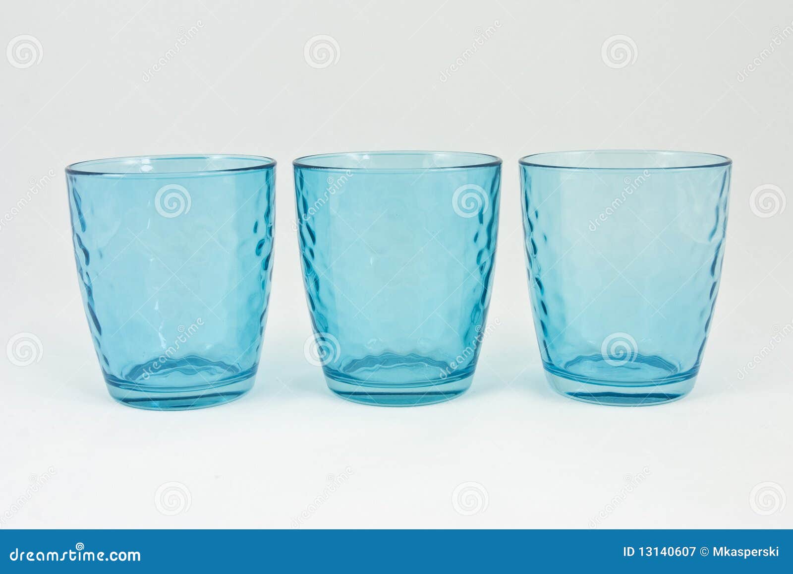 Set of three blue cups stock image. Image of picnic, drink - 13140607