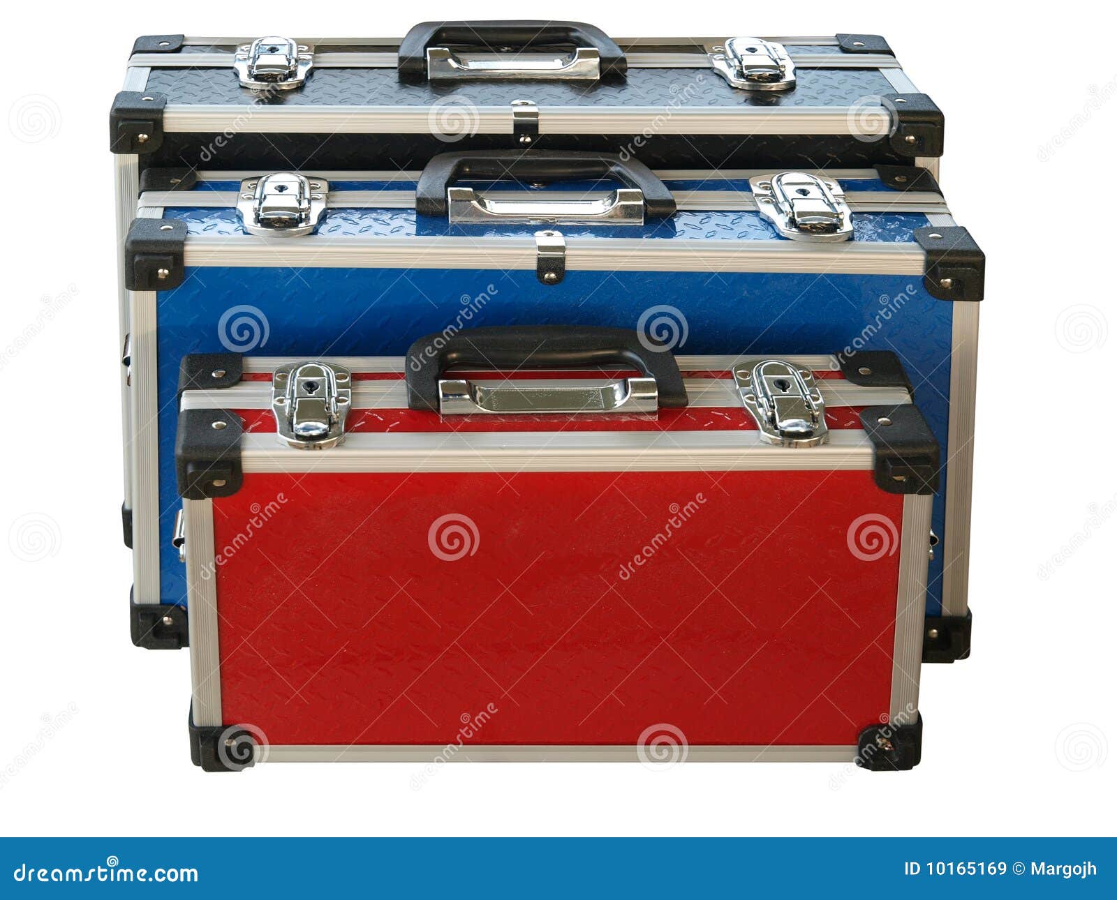 A Set of Three Cases stock image. Image of secure, luggage - 10165169