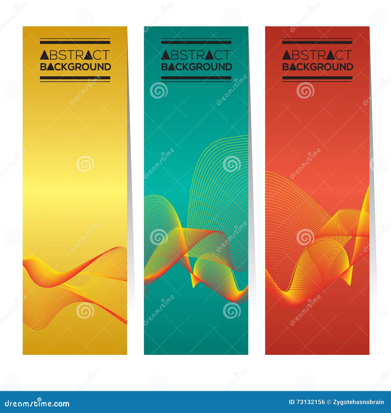 Set of Three Colorful Abstract Vertical Banners. Stock Vector ...