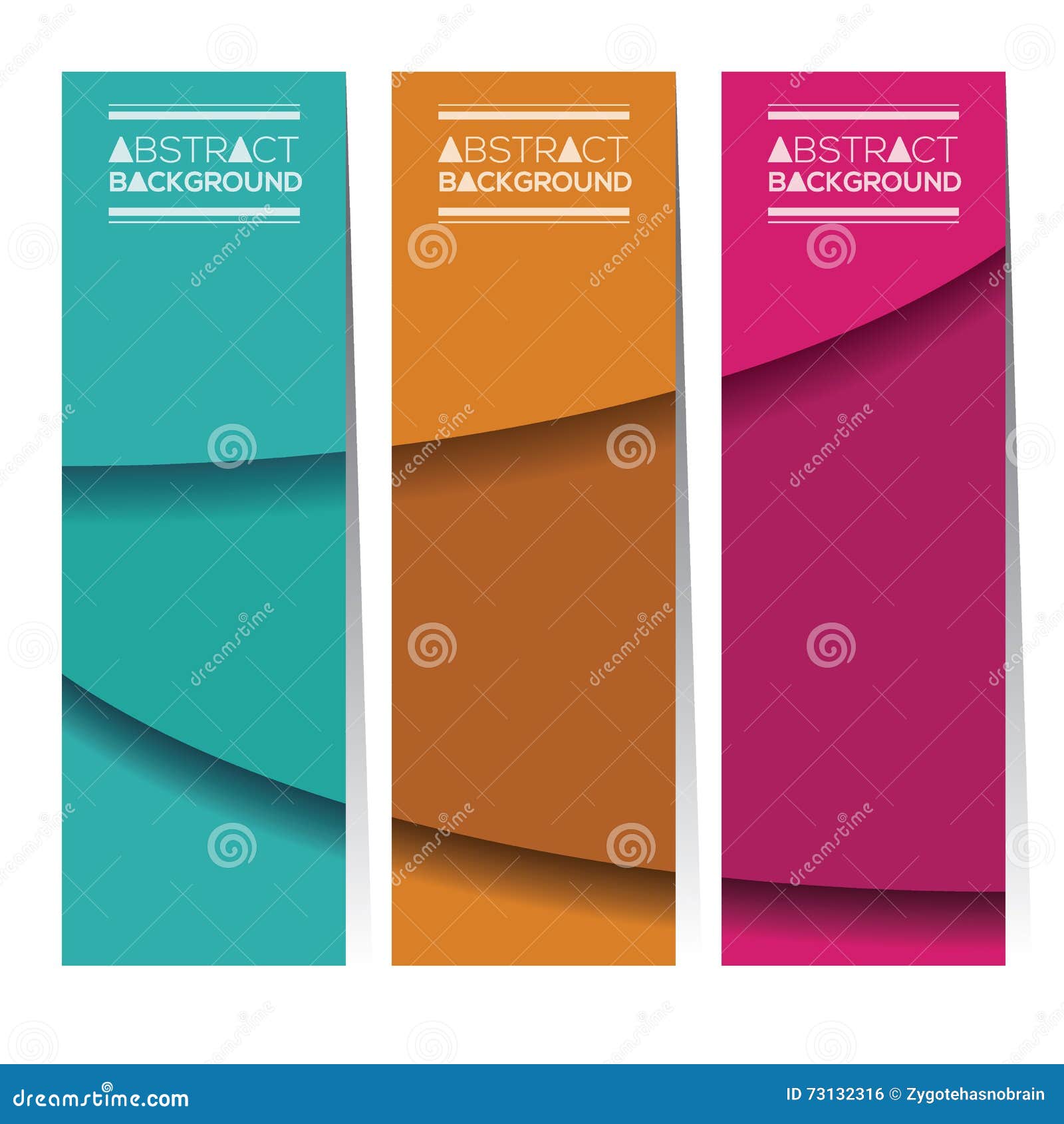 Set of Three Colorful Abstract Vertical Banners. Stock Vector ...