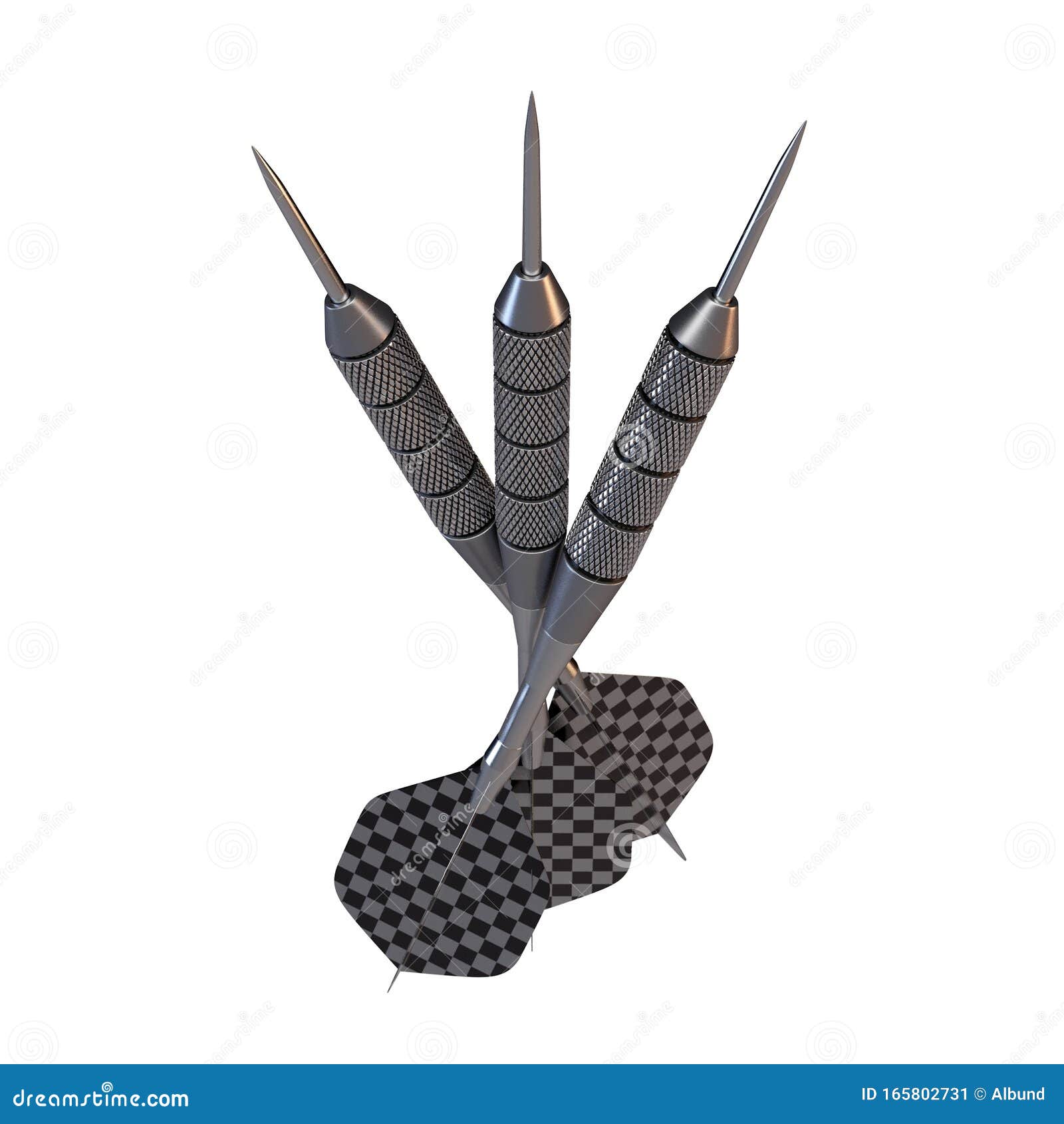 Set Of Three Darts stock illustration. Illustration of black - 165802731