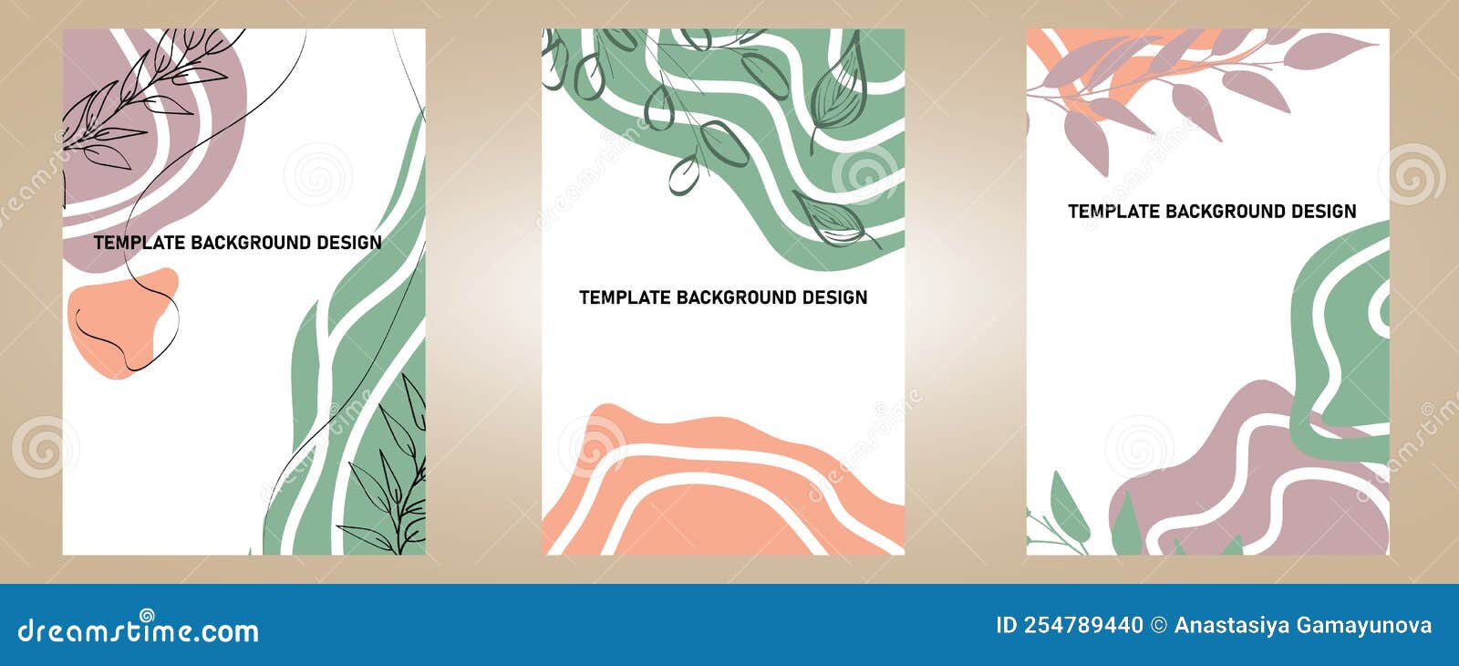 Set of Minimalist Abstract Design Templates Stock Vector - Illustration ...