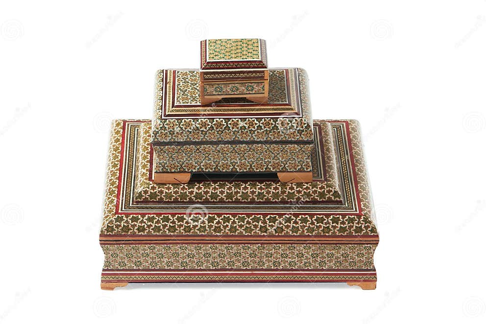 Set of Three Different Caskets. Stock Photo - Image of abstract ...
