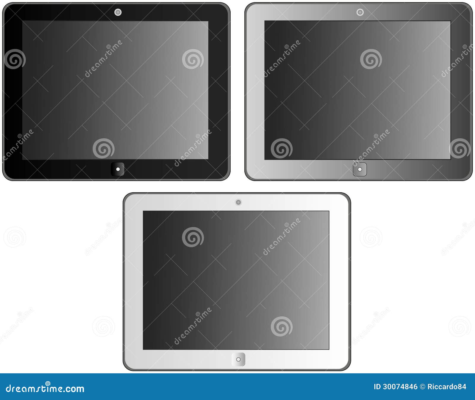 Tablet stock illustration. Illustration of wifi, communication - 30074846
