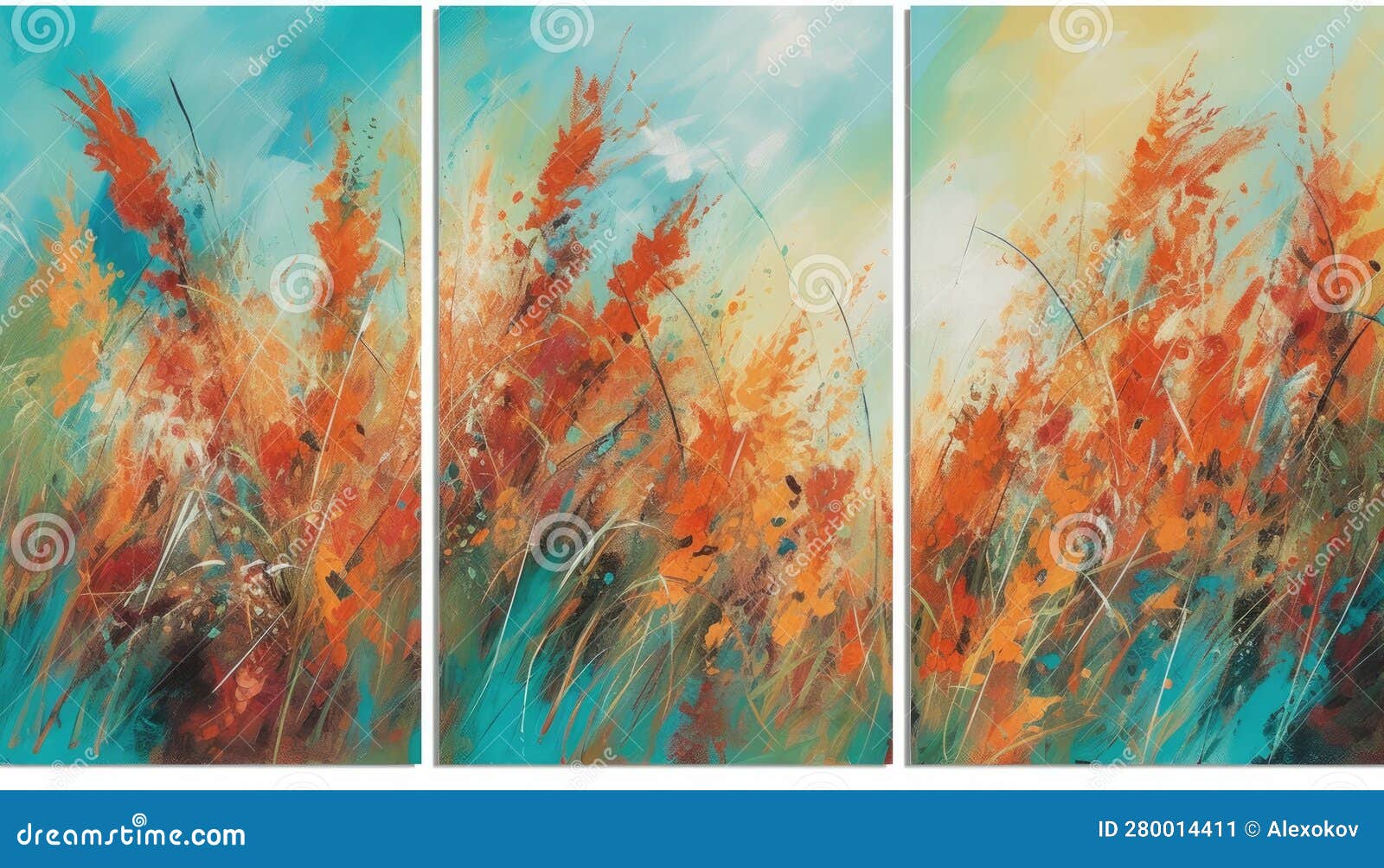Set of Three Images Posters for Home Decor. Stock Illustration ...