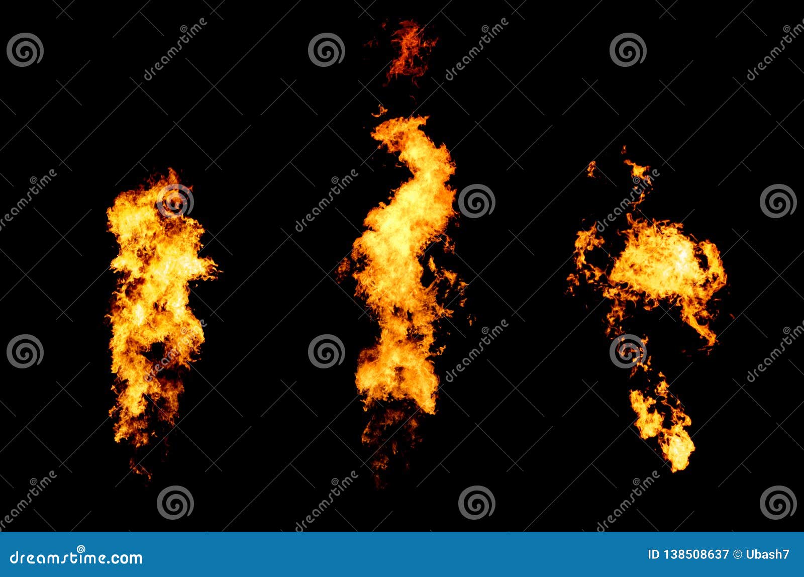Fire Stream Goes from Flame Thrower Stock Image - Image of danger ...