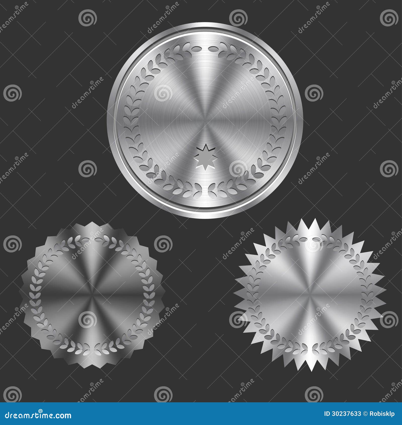 Metal Badges stock vector. Illustration of shield, gloss - 30237633