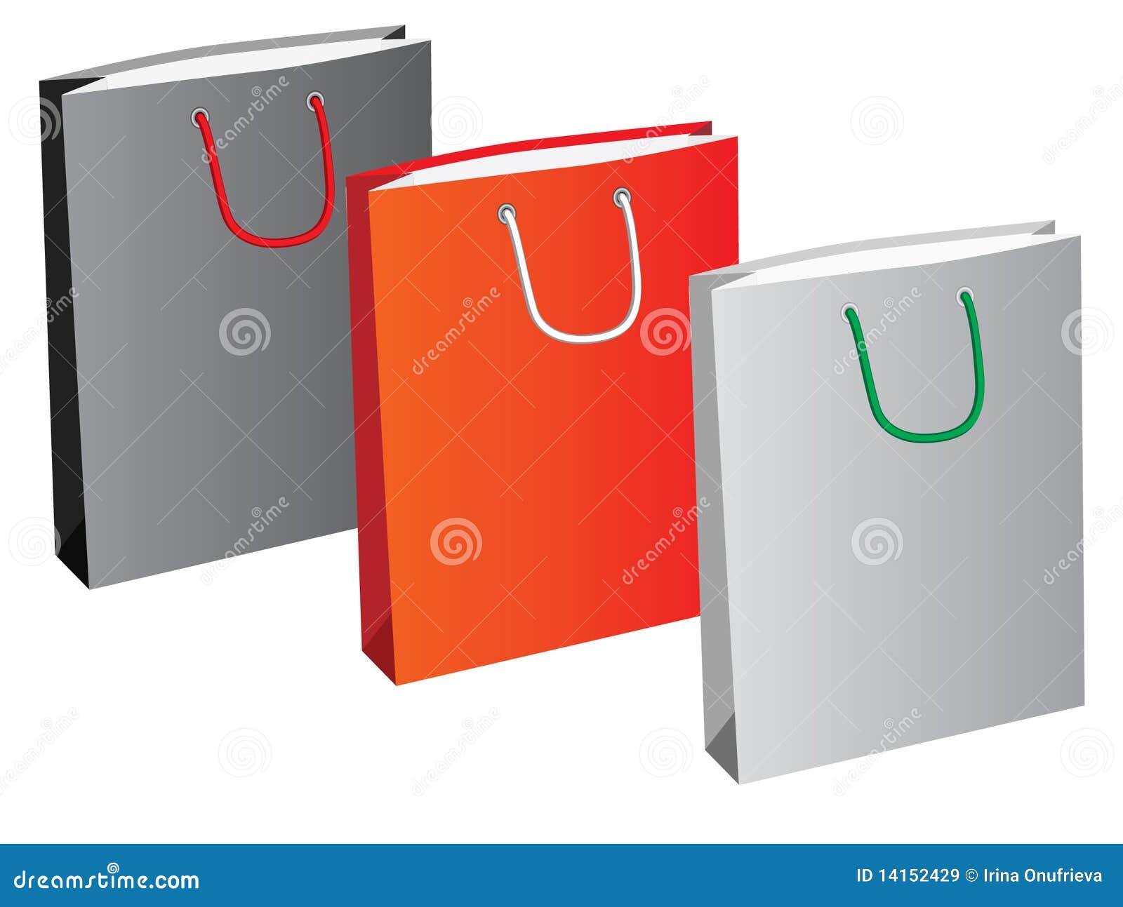 A set of three paper stock vector. Illustration of holiday - 14152429