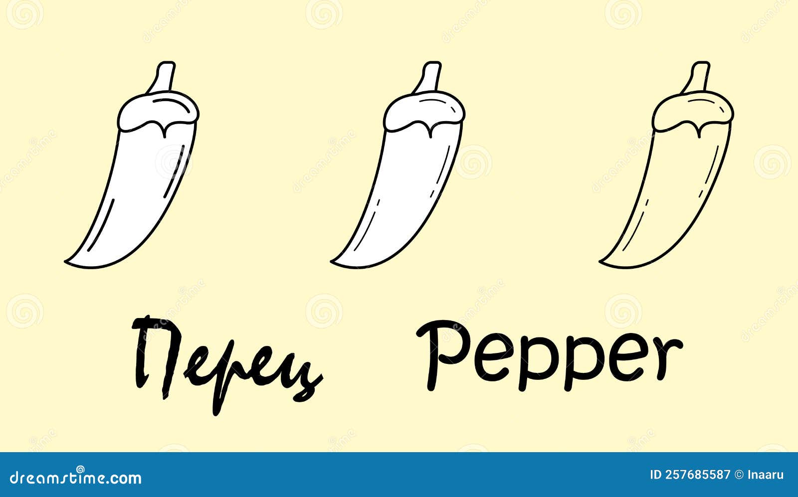 The Inscription HOT PEPPER In The Form Of Letters Made Of Red Mexican ...