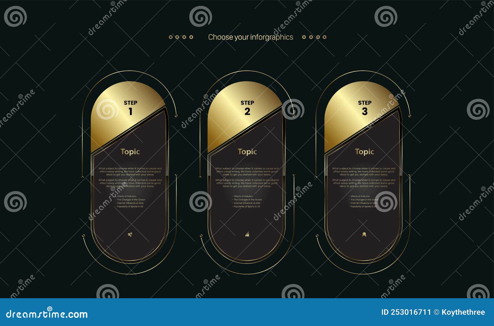 Set of Three Premium Buttons Design. Three Vector Elements or Buttons ...