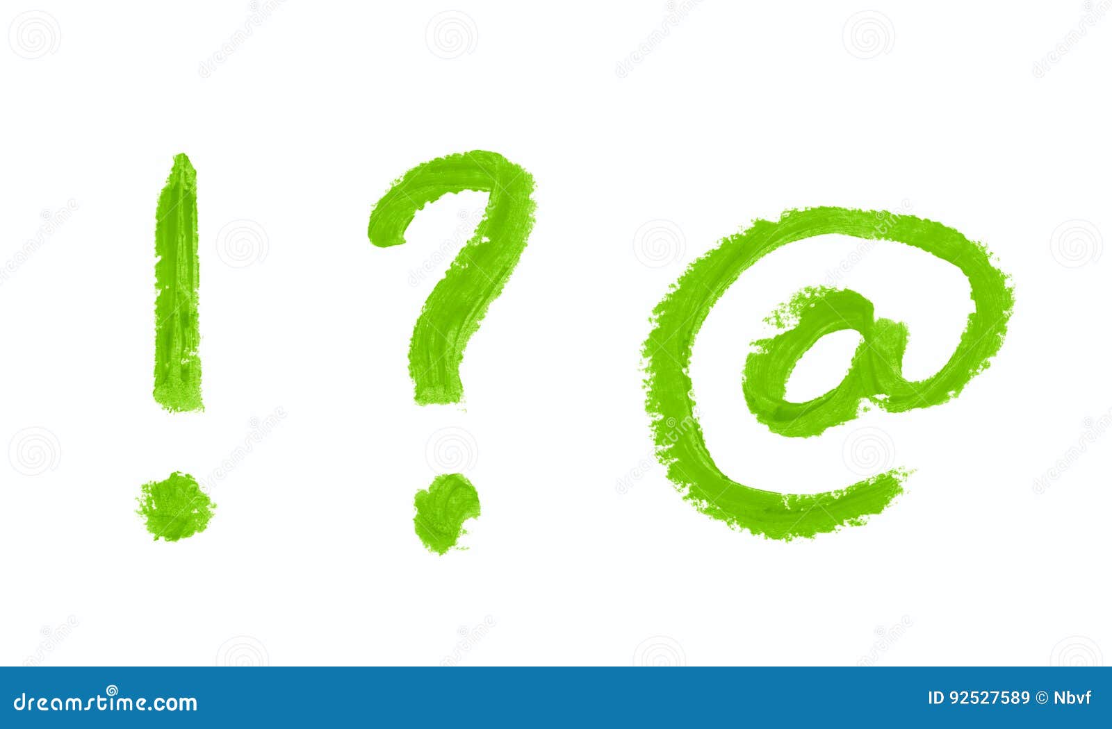 Set of Three Symbols Isolated Stock Image - Image of paint, background ...