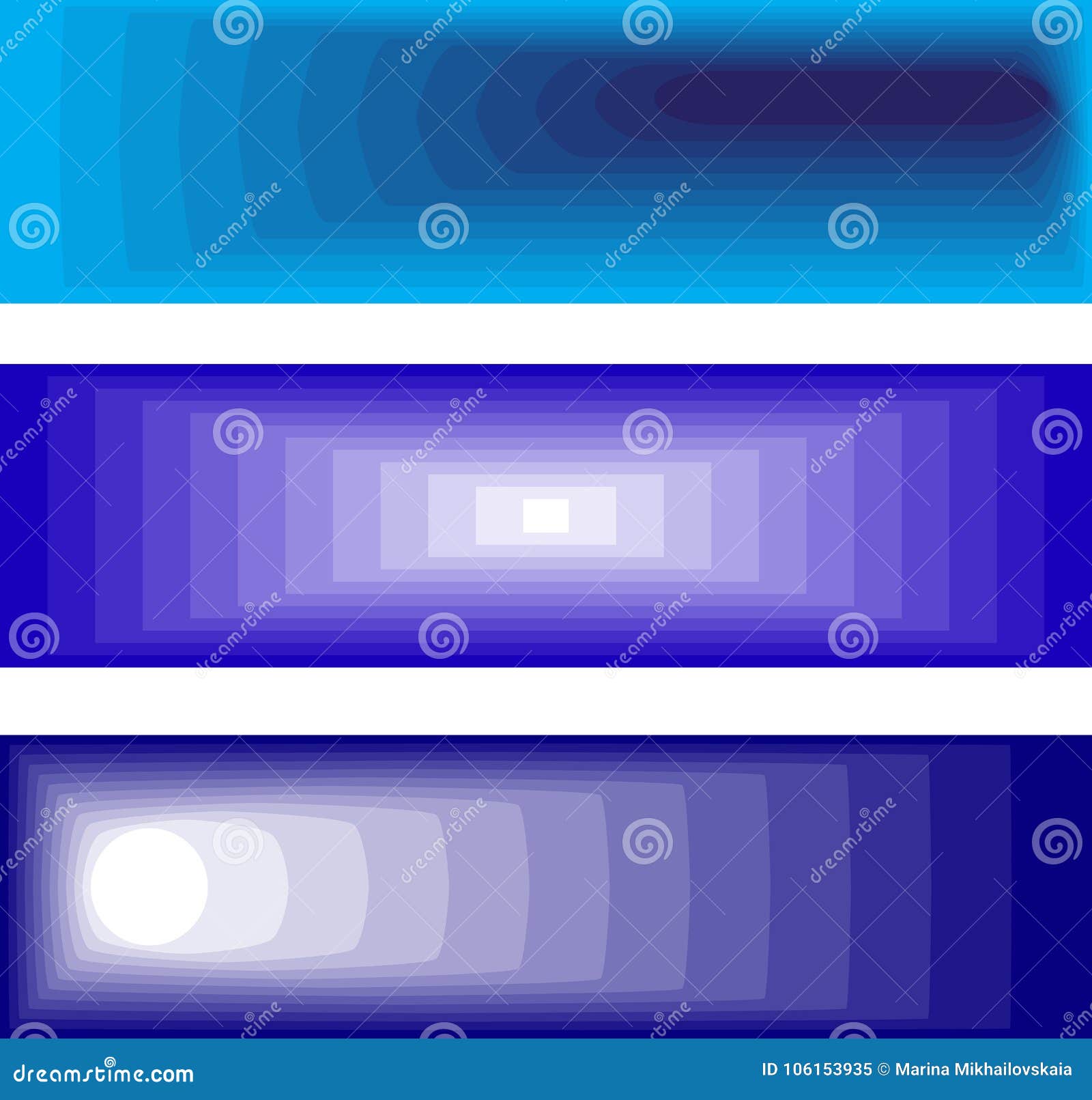 Set of Three Themes for the Header of the Site or the Background for ...