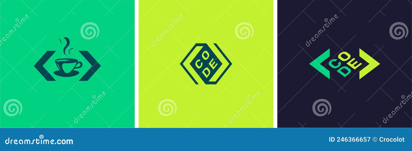 Set of Three Vector Logos, Programming Languages, Coding Encyclopedia ...