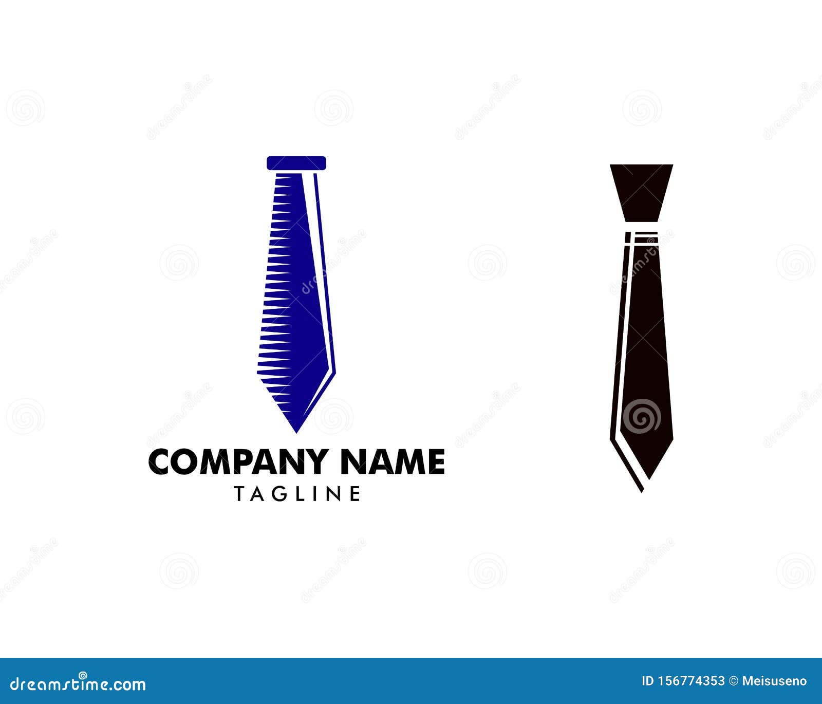 Set of Tie Logo Template Design Vector Stock Vector - Illustration of ...