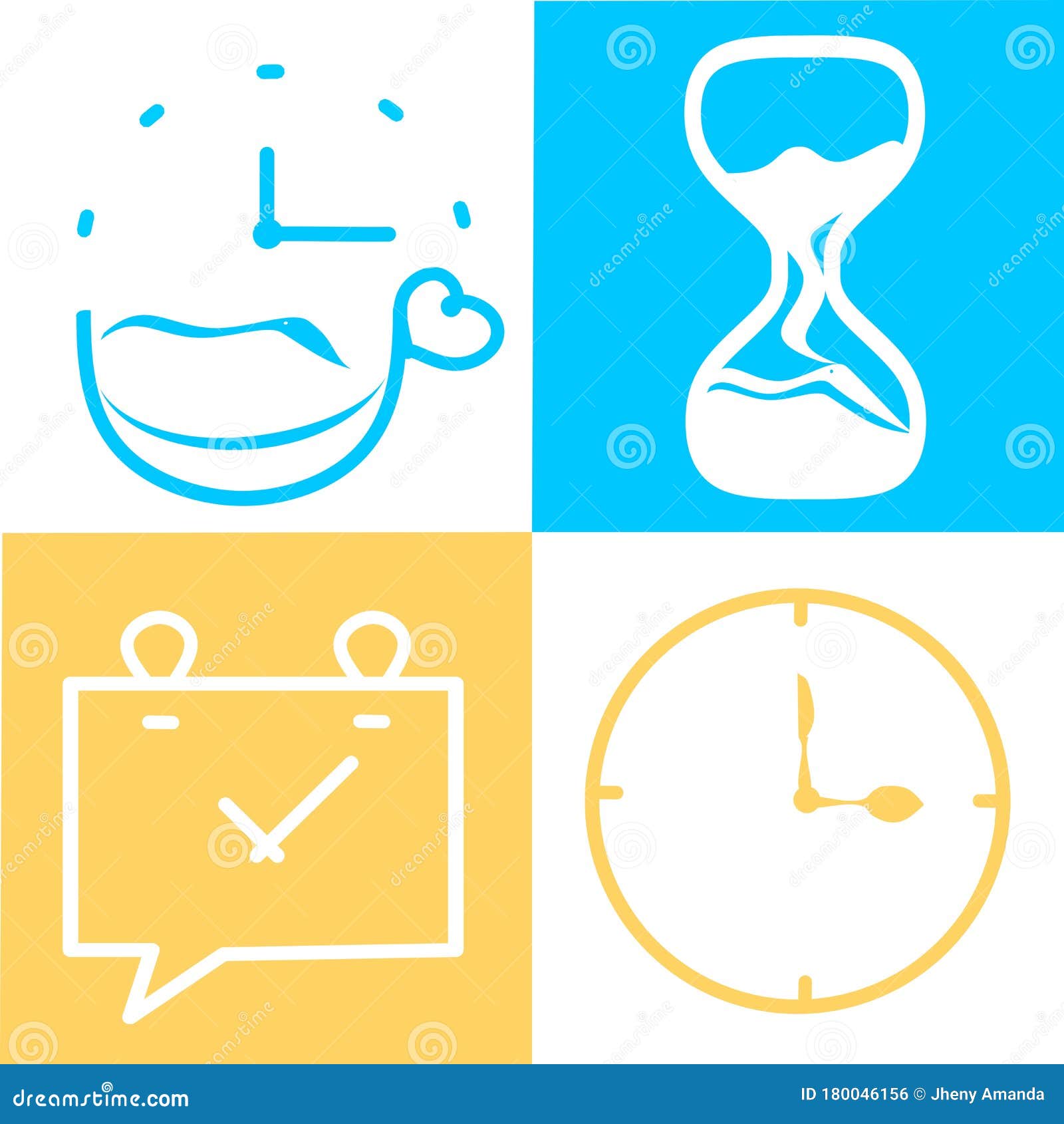 Set of Time, Clock. Concept of UI Design Elements. Digital Countdown ...