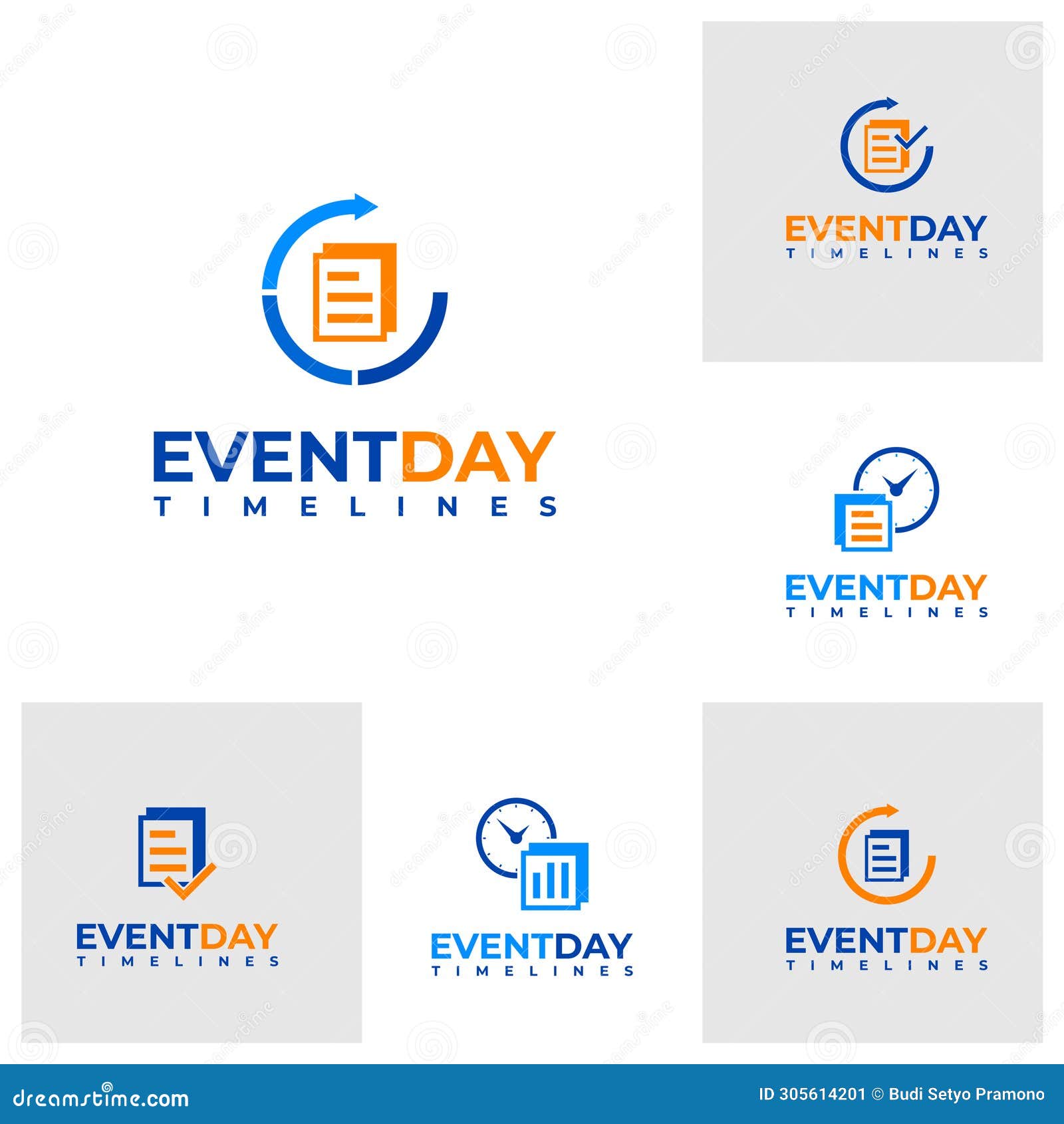Set of Time Notes Logo Design Vector. Creative Notes Logo Concepts ...