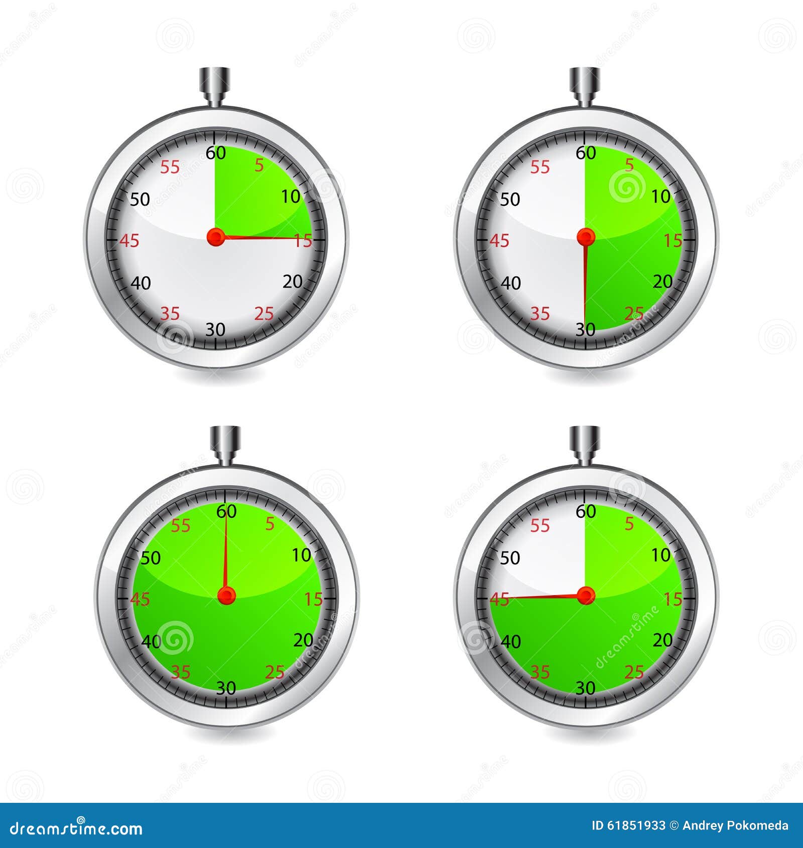 Set Timer Vektor vektor abbildung. Illustration von rund - 61851933