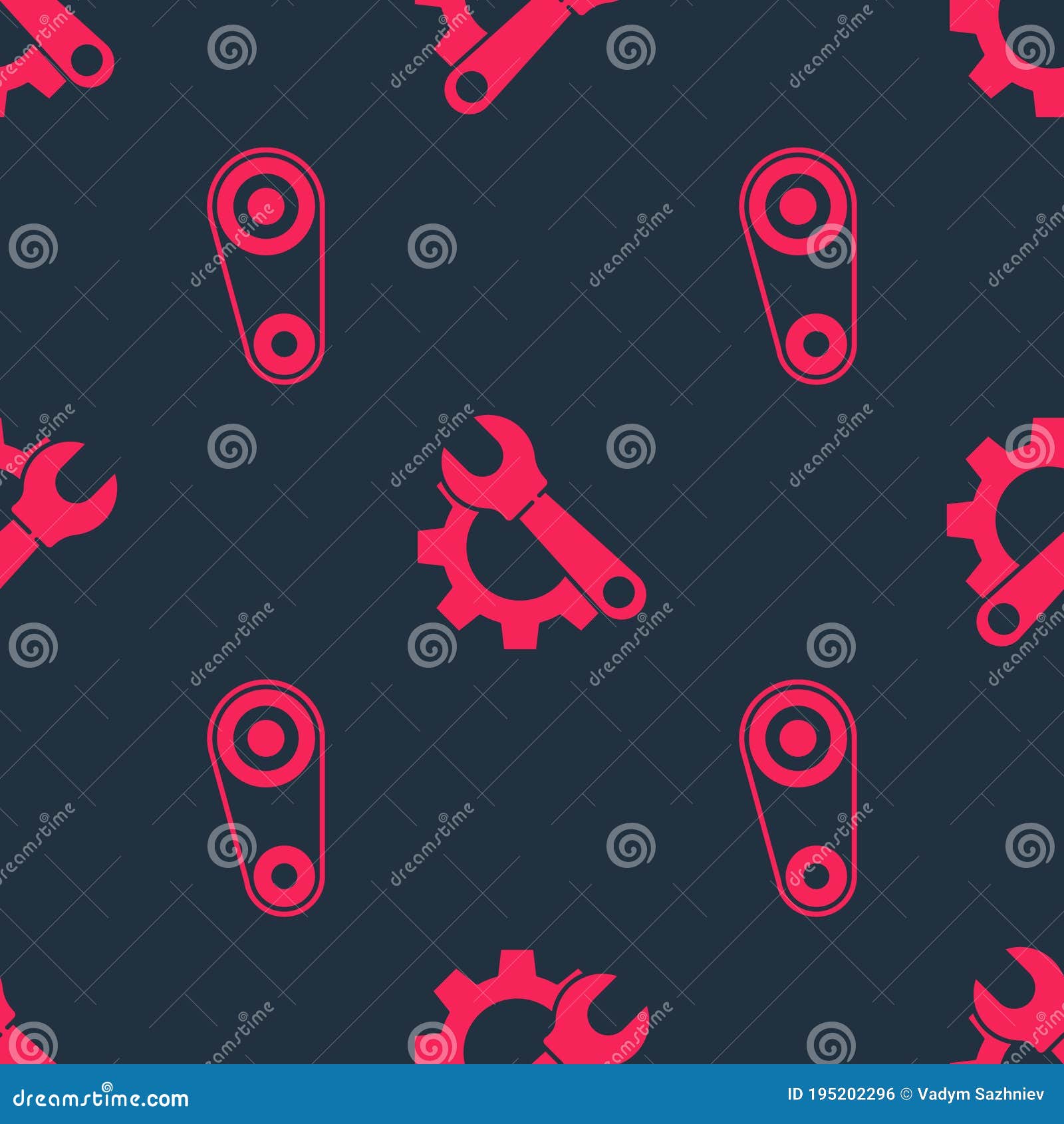 Spanner And Gear 3D. Adjustment Of System . Stock Photography ...